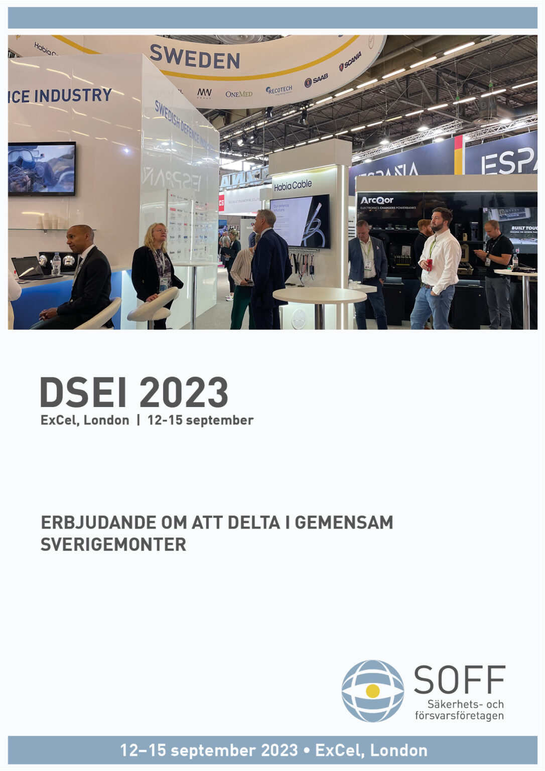 DSEI 2023 - gemensam monter - SOFF